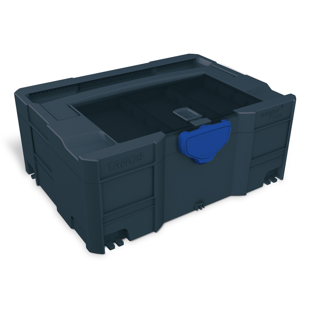 systainer® T-Loc II with lid sort-tray | Antraciet (RAL 7016 ...