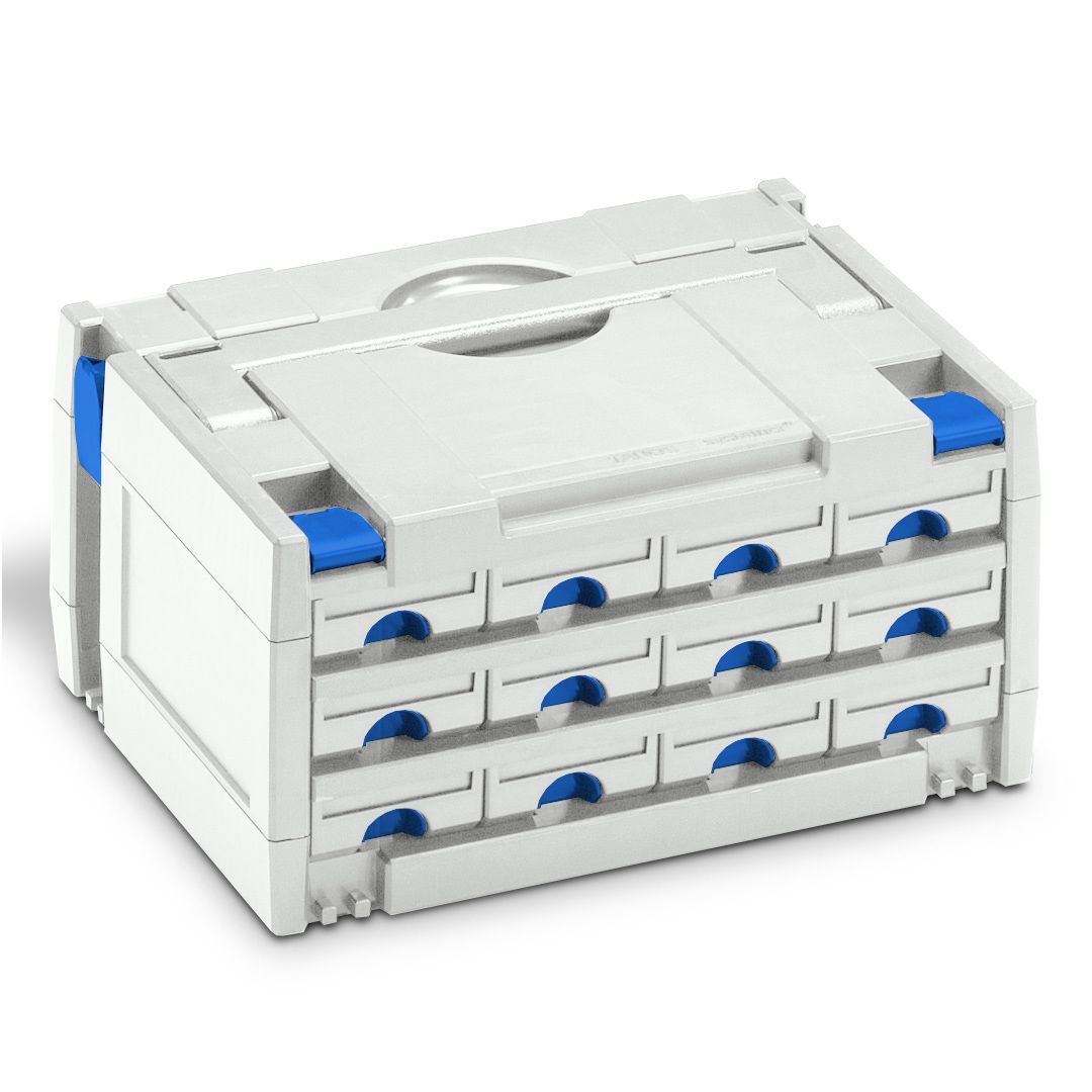 Schubladen-systainer® III Variante 3 | Lichtgrau (RAL 7035 ...