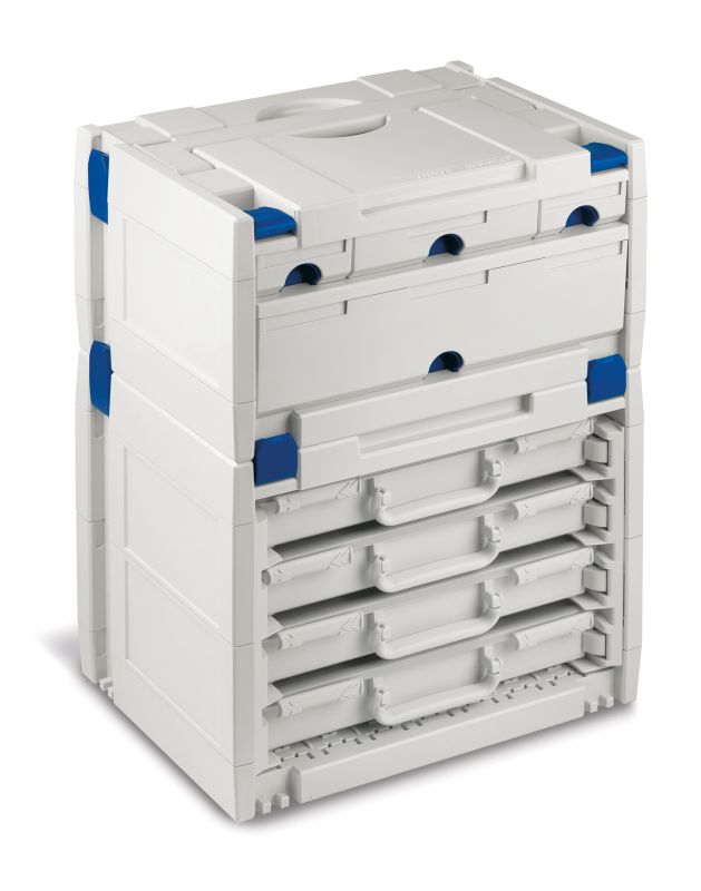 Drawer - systainer® III var. 1 | Antraciet (RAL 7016) | Hemelsblauw ...