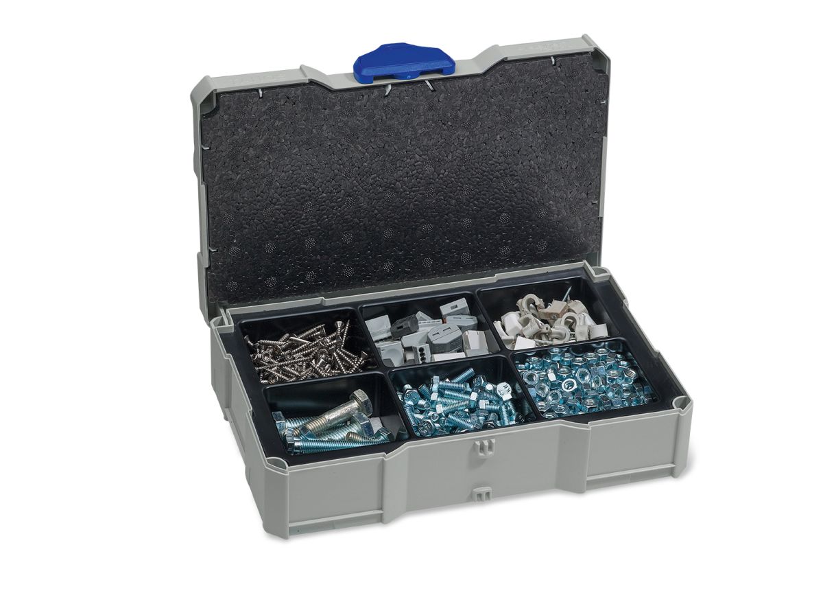 MINI-systainer® T-Loc I für Kleinteile mit 6-fach Einteilung ...